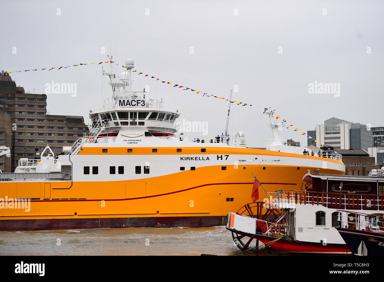 The UKÕs newest distant waters fishing trawler, the 4,000 tonne, 81 ...