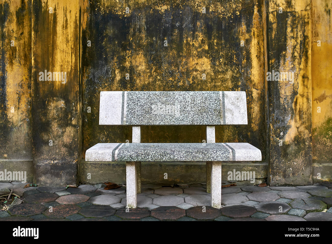 Colorful street with light bench in Hanoi Stock Photo - Alamy
