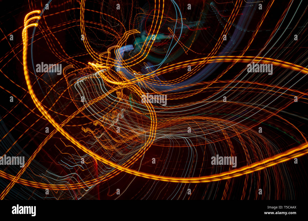 Line car headlights with long exposure. Abstract background Stock Photo ...