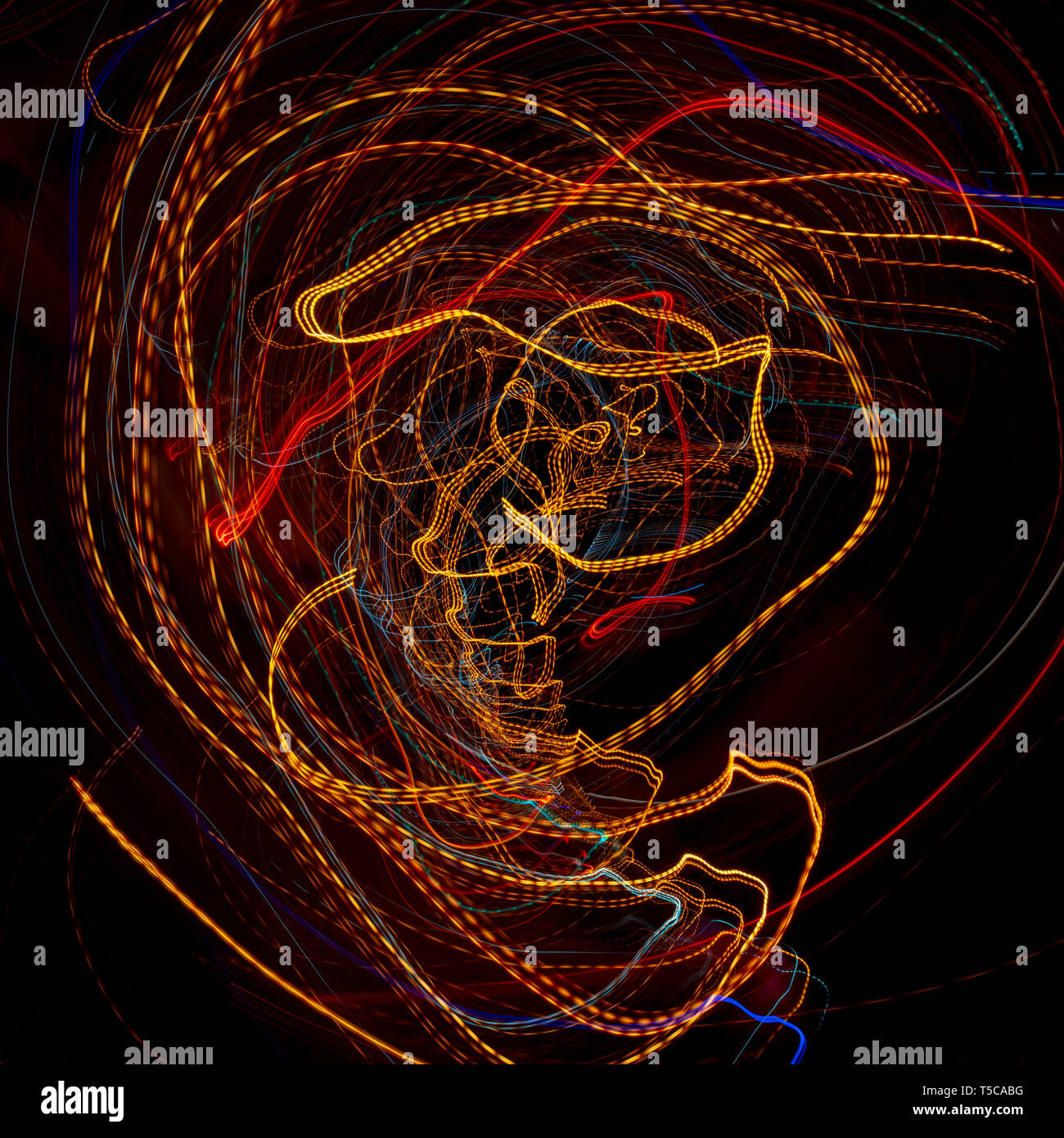 Line car headlights with long exposure. Abstract background Stock Photo ...