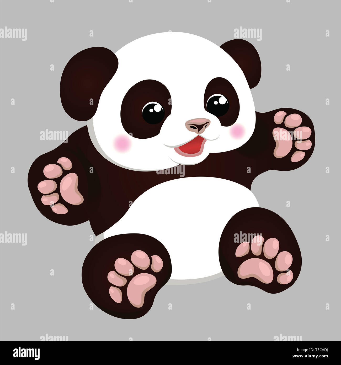 panda baby vector illustration Stock Photo - Alamy
