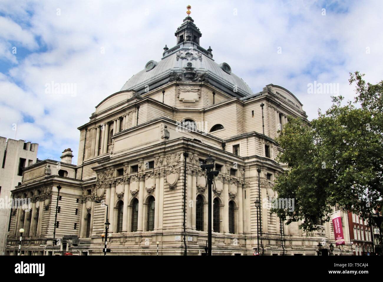 A picture of the Methodist Hall in London Stock Photo - Alamy