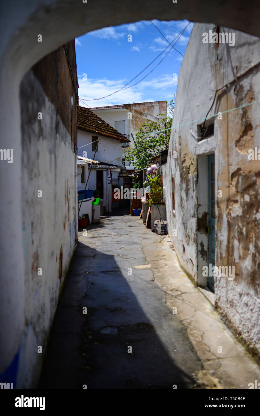 Streets of Nazare, Portugal Stock Photo - Alamy