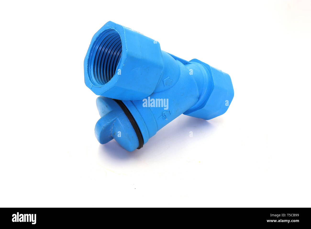 PVC Pipe connections, PVC Pipe fitting, PVC Coupling isolated on white ...