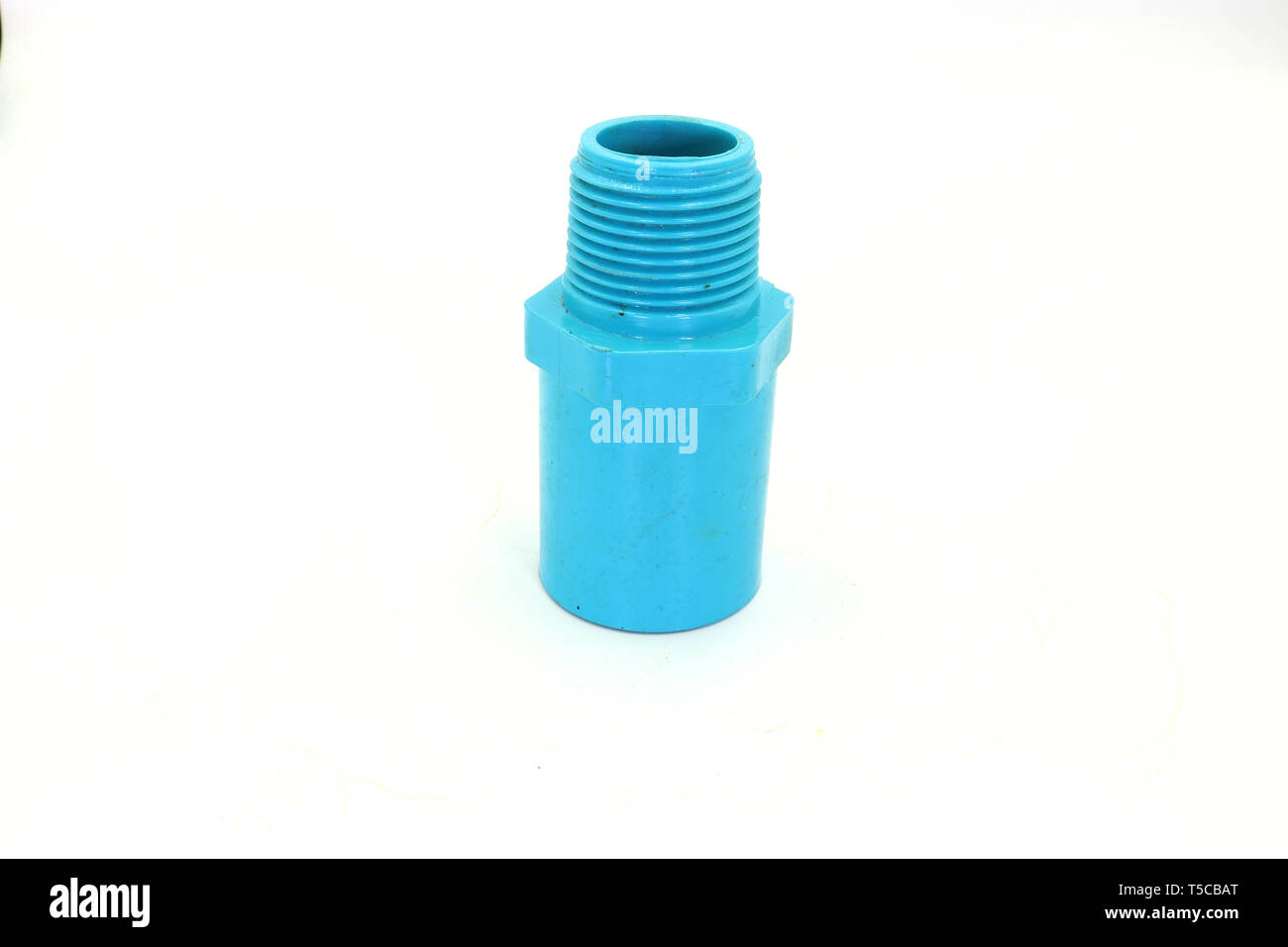 PVC Pipe connections, PVC Pipe fitting, PVC Coupling isolated on white ...