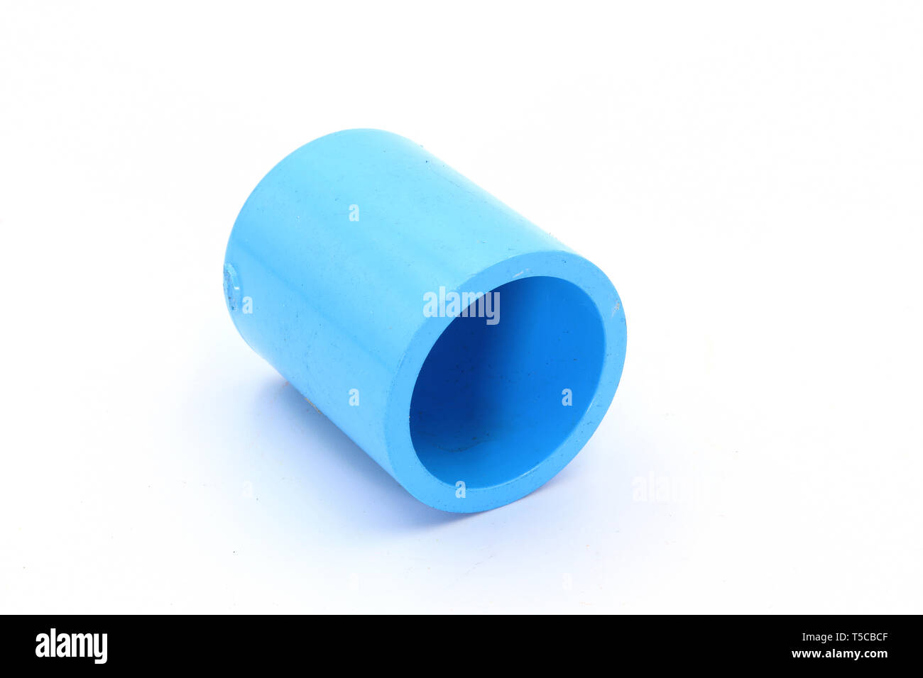 PVC Pipe connections, PVC Pipe fitting, PVC Coupling isolated on white ...