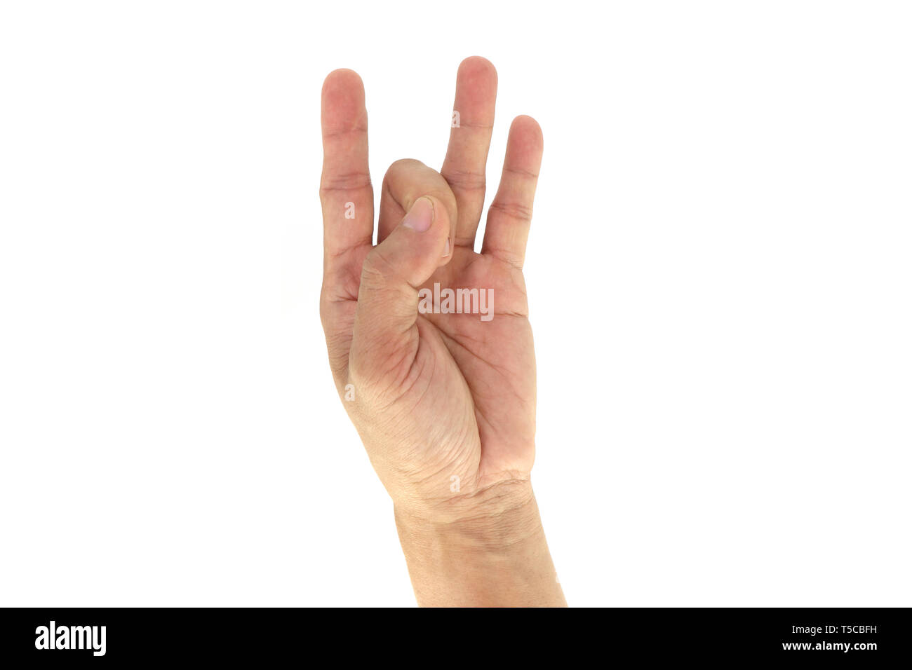 Army/Swat Tactical Hand Signals / Signal : 8 (Eight) isolated on white ...