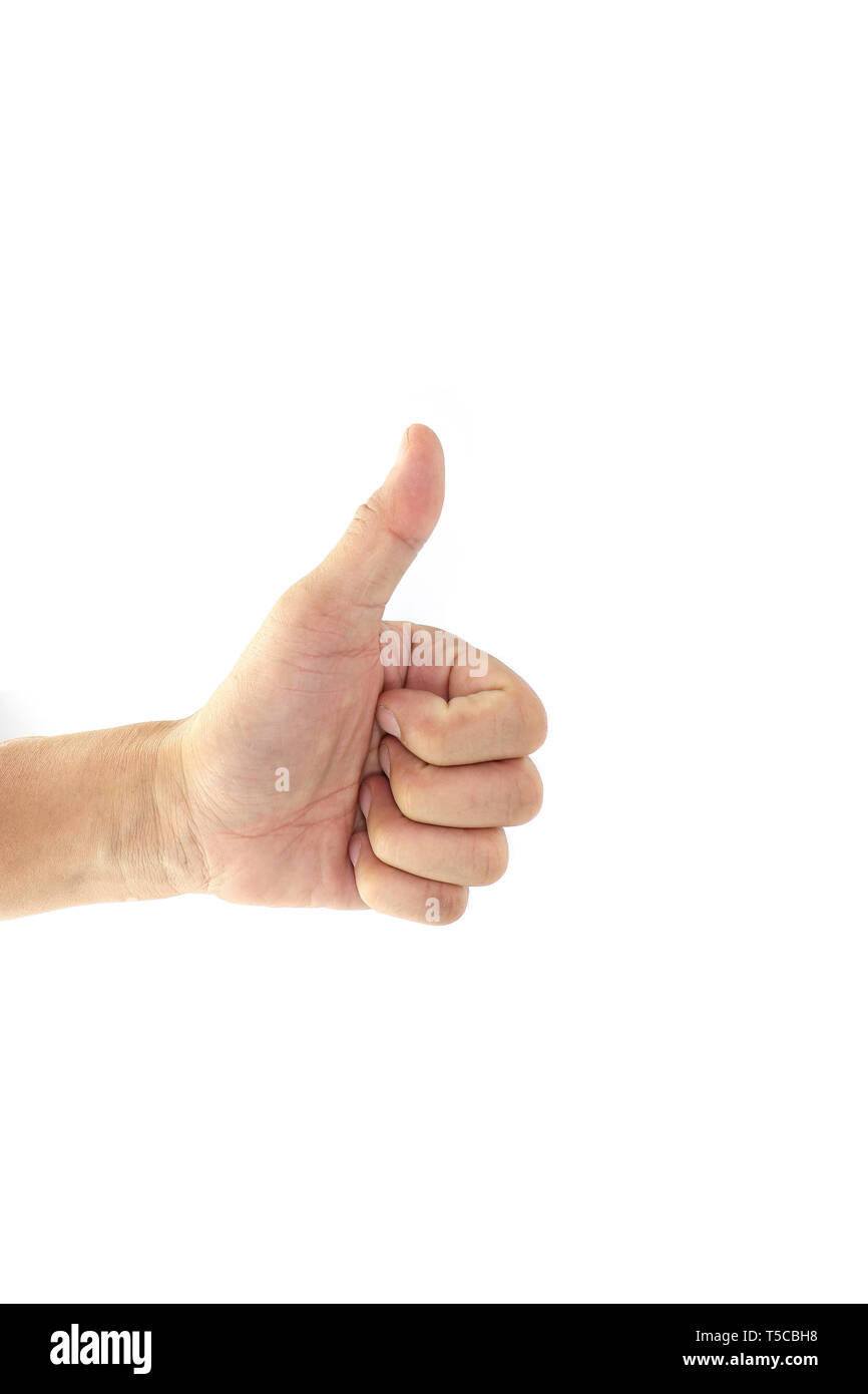 Hand Signals isolated on white background. High resolution image ...