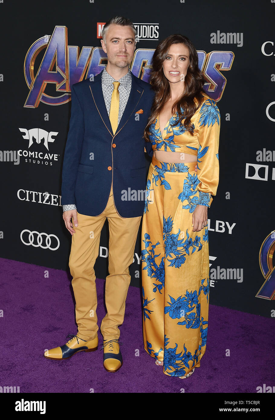 LOS ANGELES, CA - APRIL 22: Sean Gunn (L) and Natasha Halevi arrive at ...