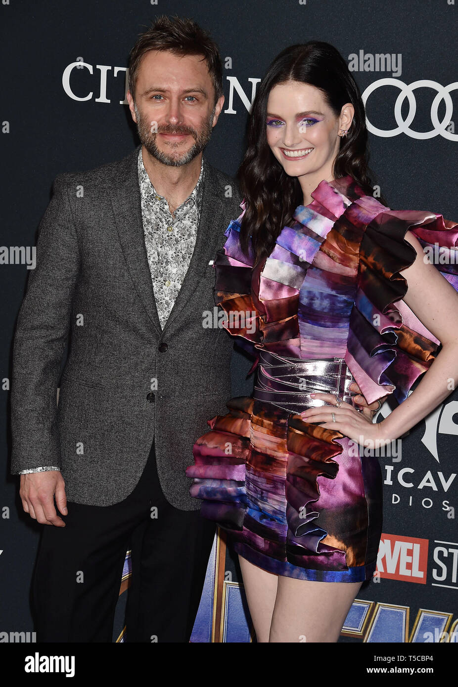 LOS ANGELES, CA - APRIL 22: Chris Hardwick (L) and Lydia Hearst arrive ...