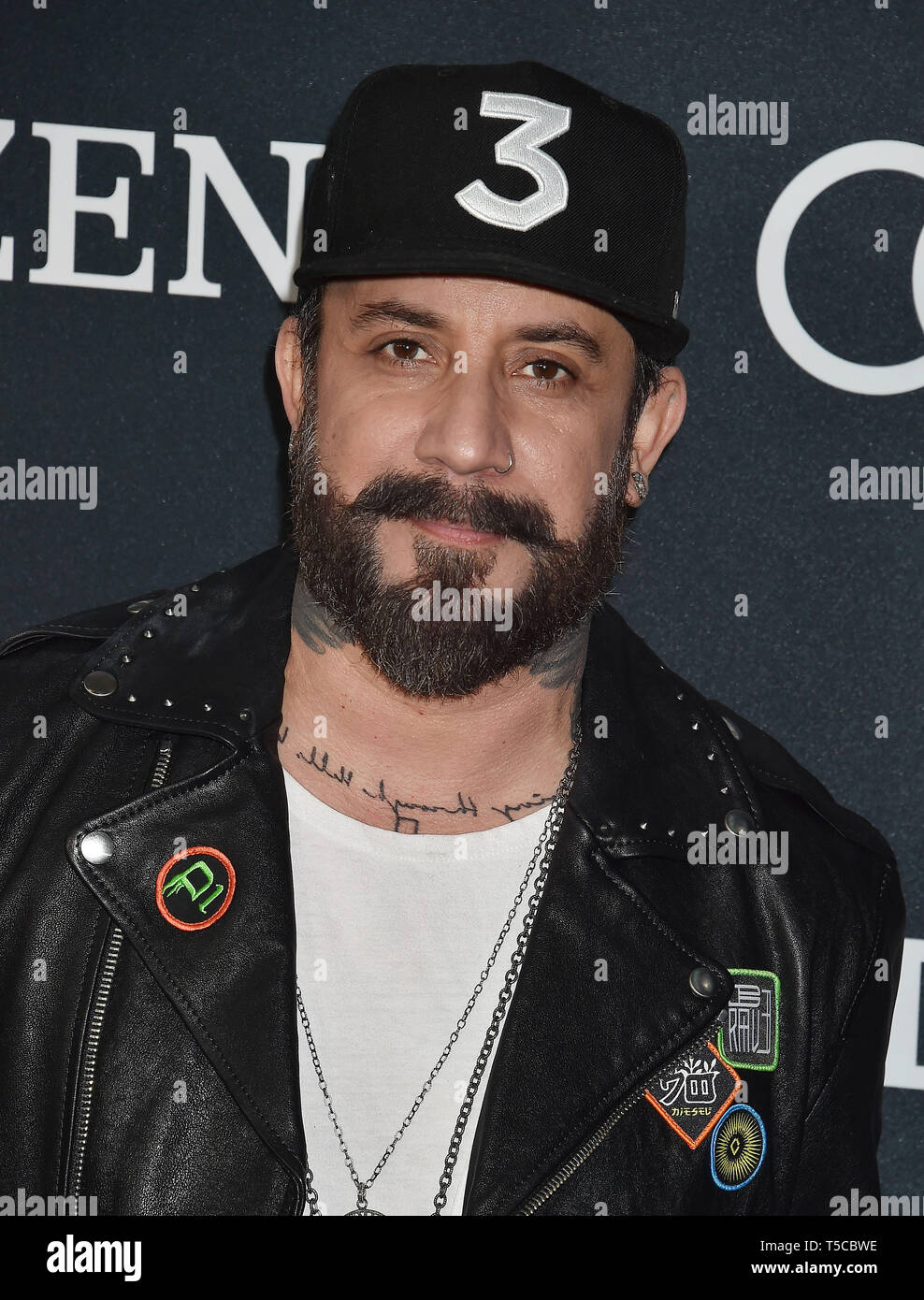 LOS ANGELES, CA - APRIL 22: AJ McLean arrives at the world premiere Of ...