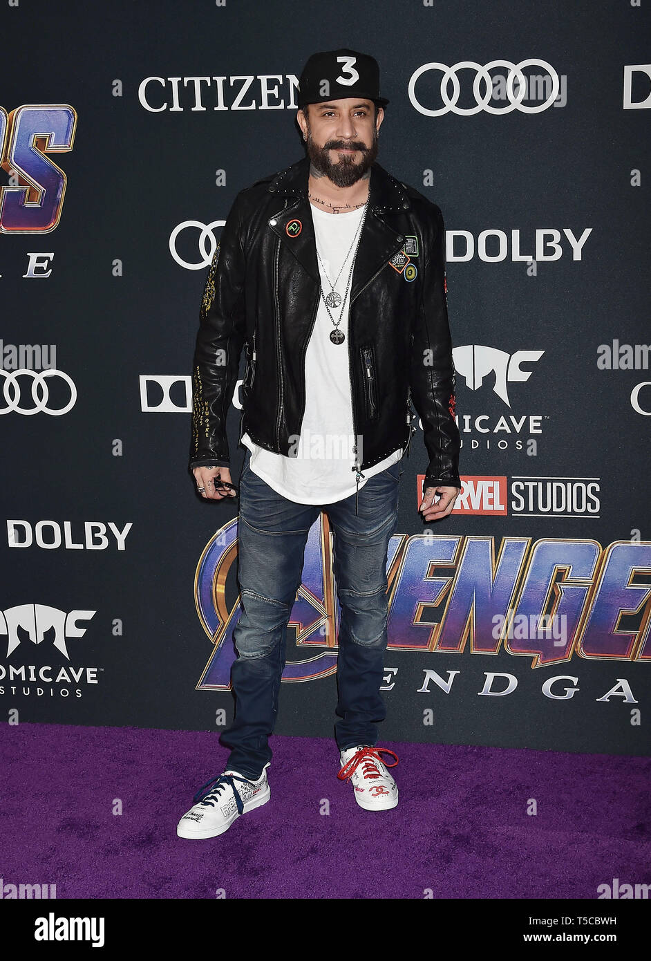 LOS ANGELES, CA - APRIL 22: AJ McLean arrives at the world premiere Of ...