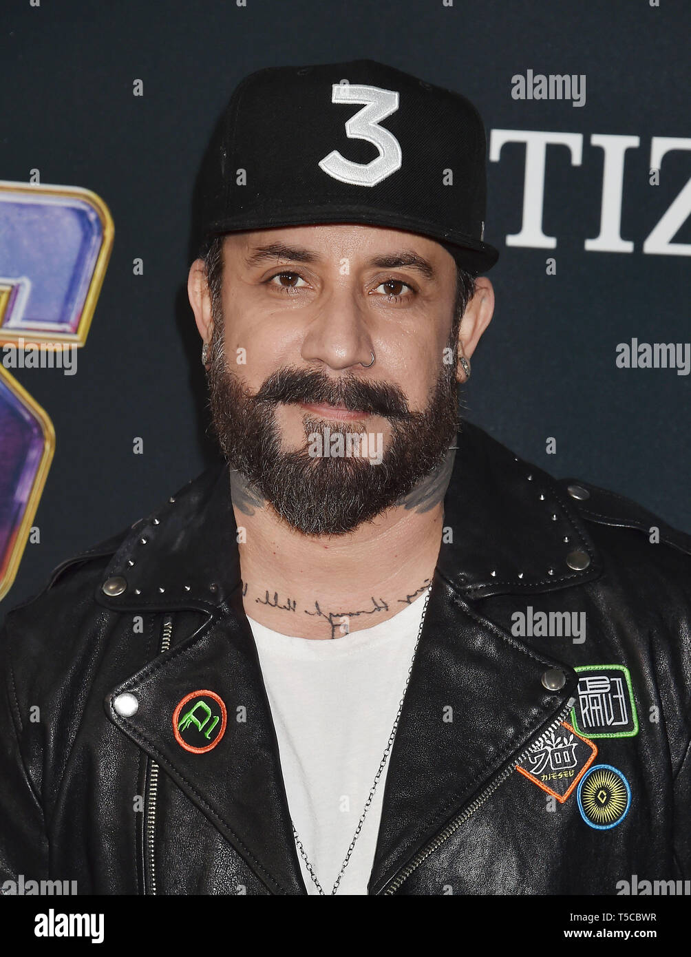 LOS ANGELES, CA - APRIL 22: AJ McLean arrives at the world premiere Of ...