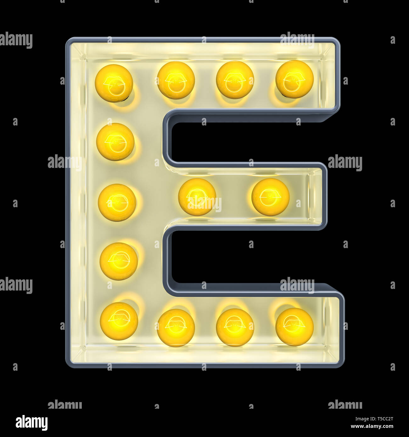 Illuminated letter e hi-res stock photography and images - Alamy
