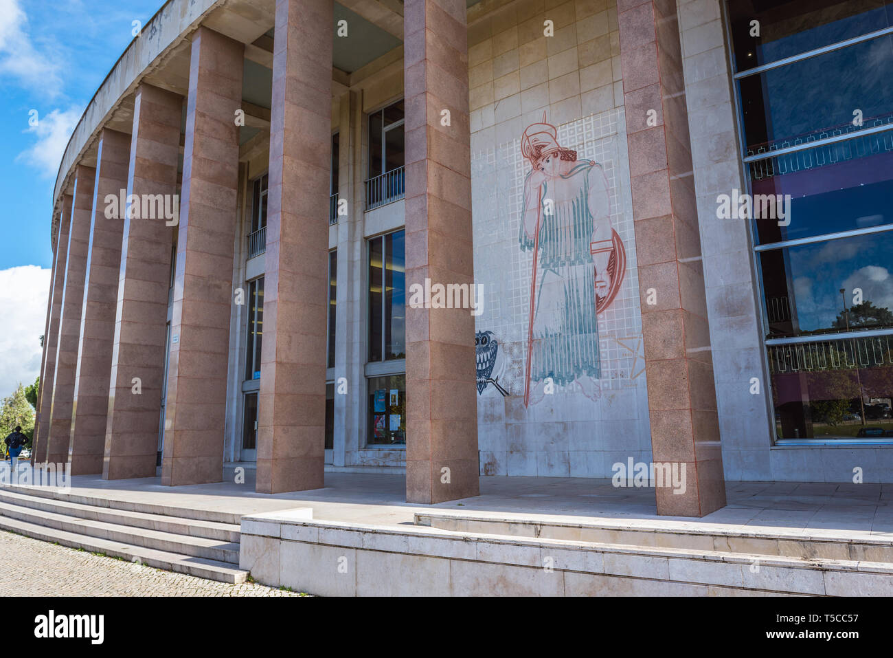 Rectory of the University of Lisbon and Aula Magna building, Portugal ...