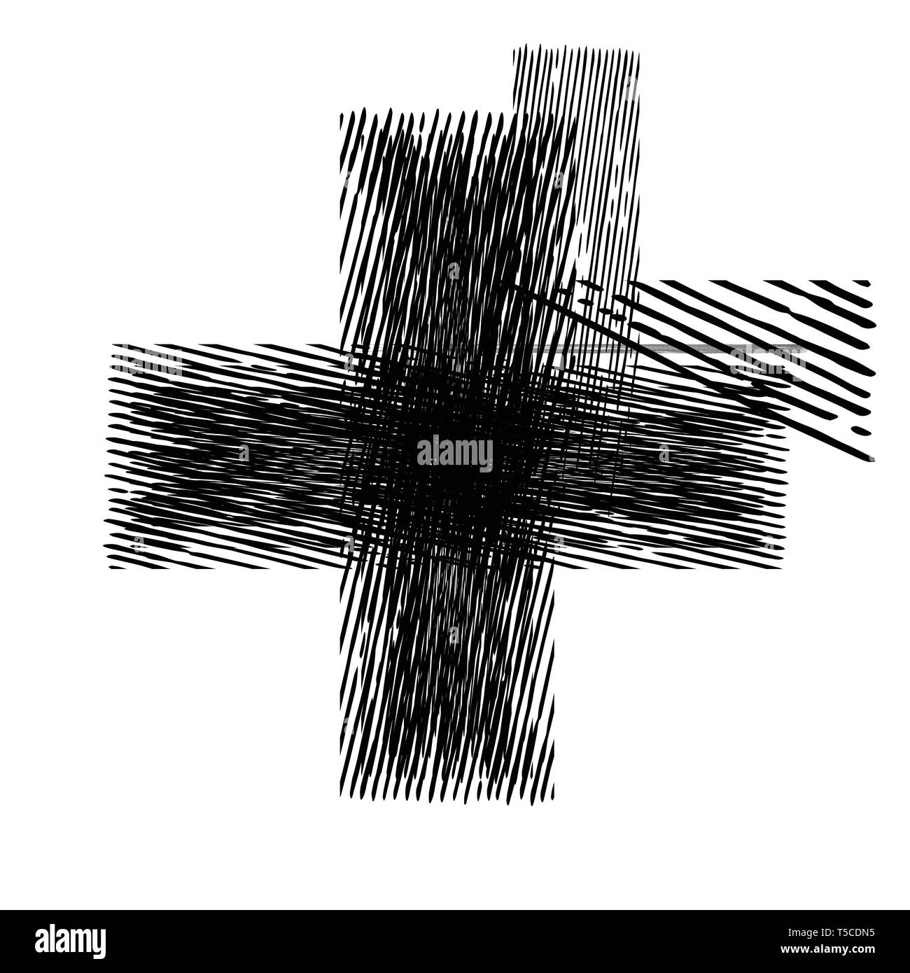 Grunge Isolated Cross Stock Vector Image & Art - Alamy