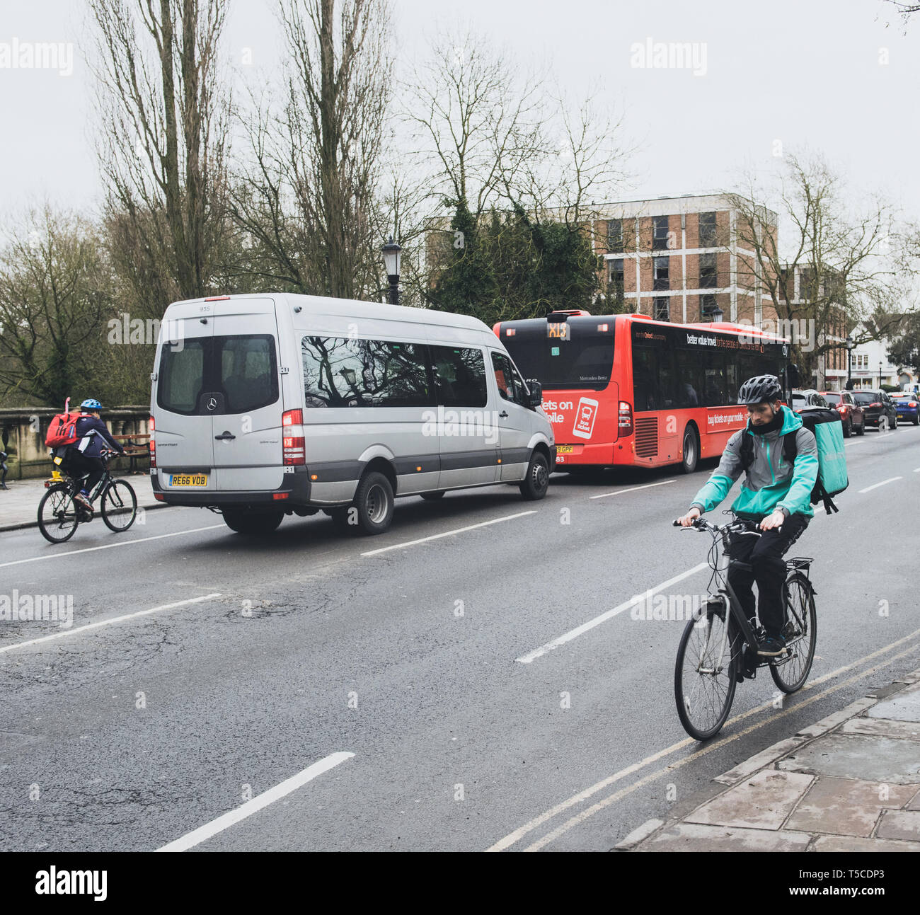 Deliveroo backpack logo hi-res stock photography and images - Alamy