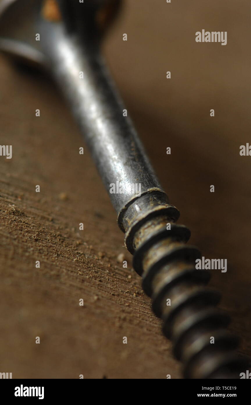 Screws on the floor of a renovation building site Stock Photo - Alamy