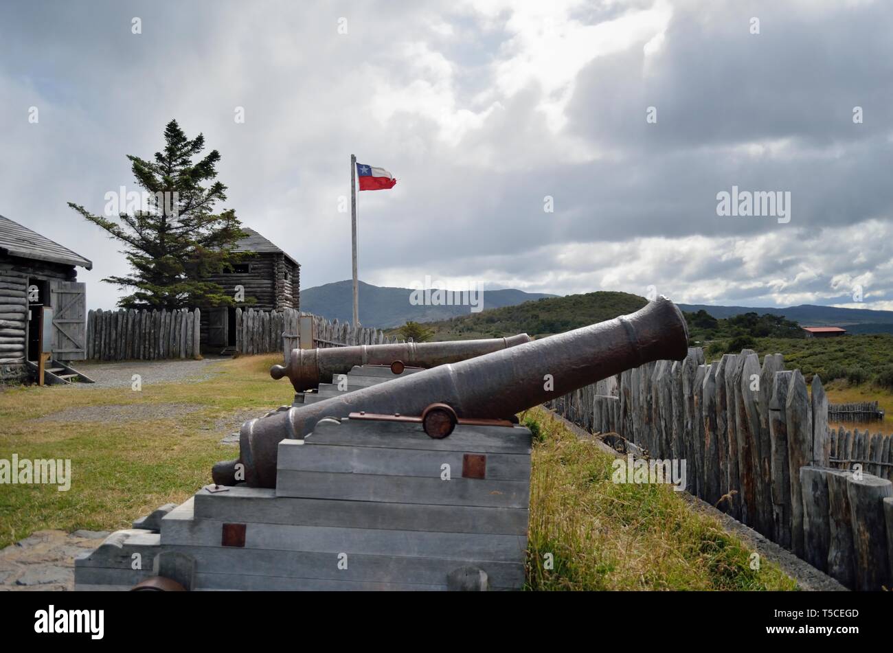 Bulnes Fort, Punta Arenas, Chile Stock Photo - Alamy