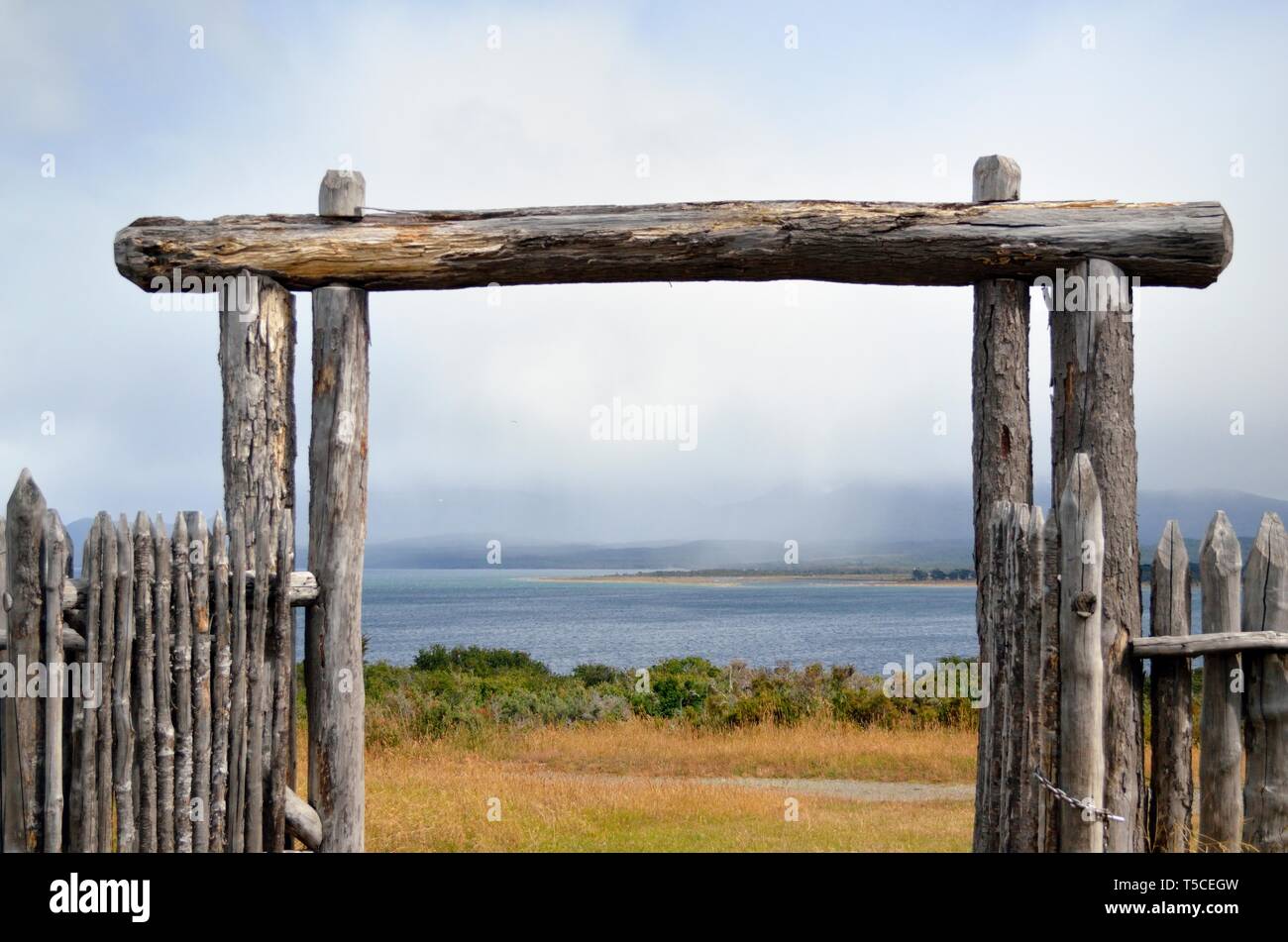 Bulnes Fort, Punta Arenas, Chile Stock Photo - Alamy