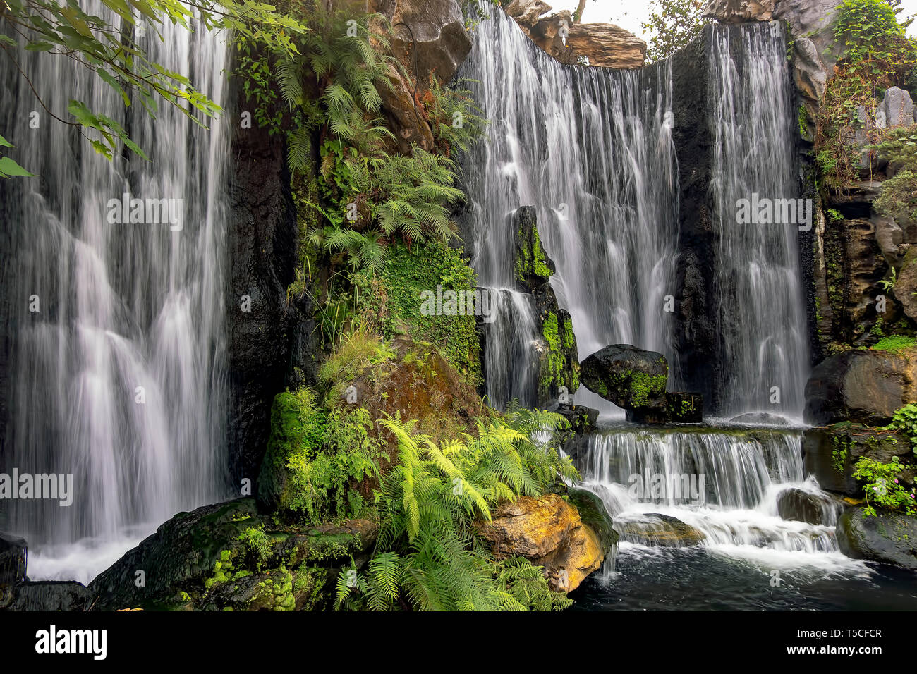 Manmade waterfall hi-res stock photography and images - Alamy