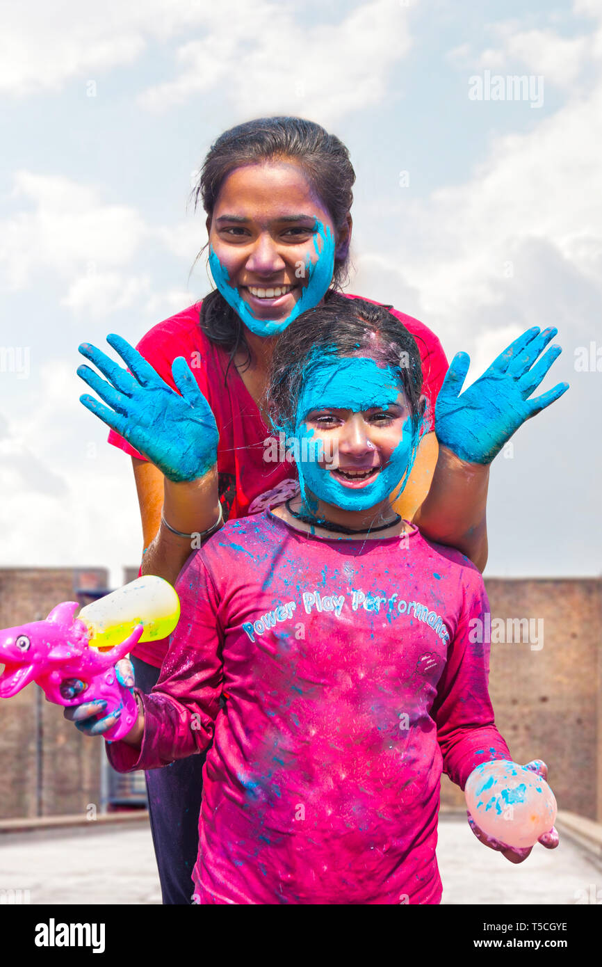 Indian Girls In Holi