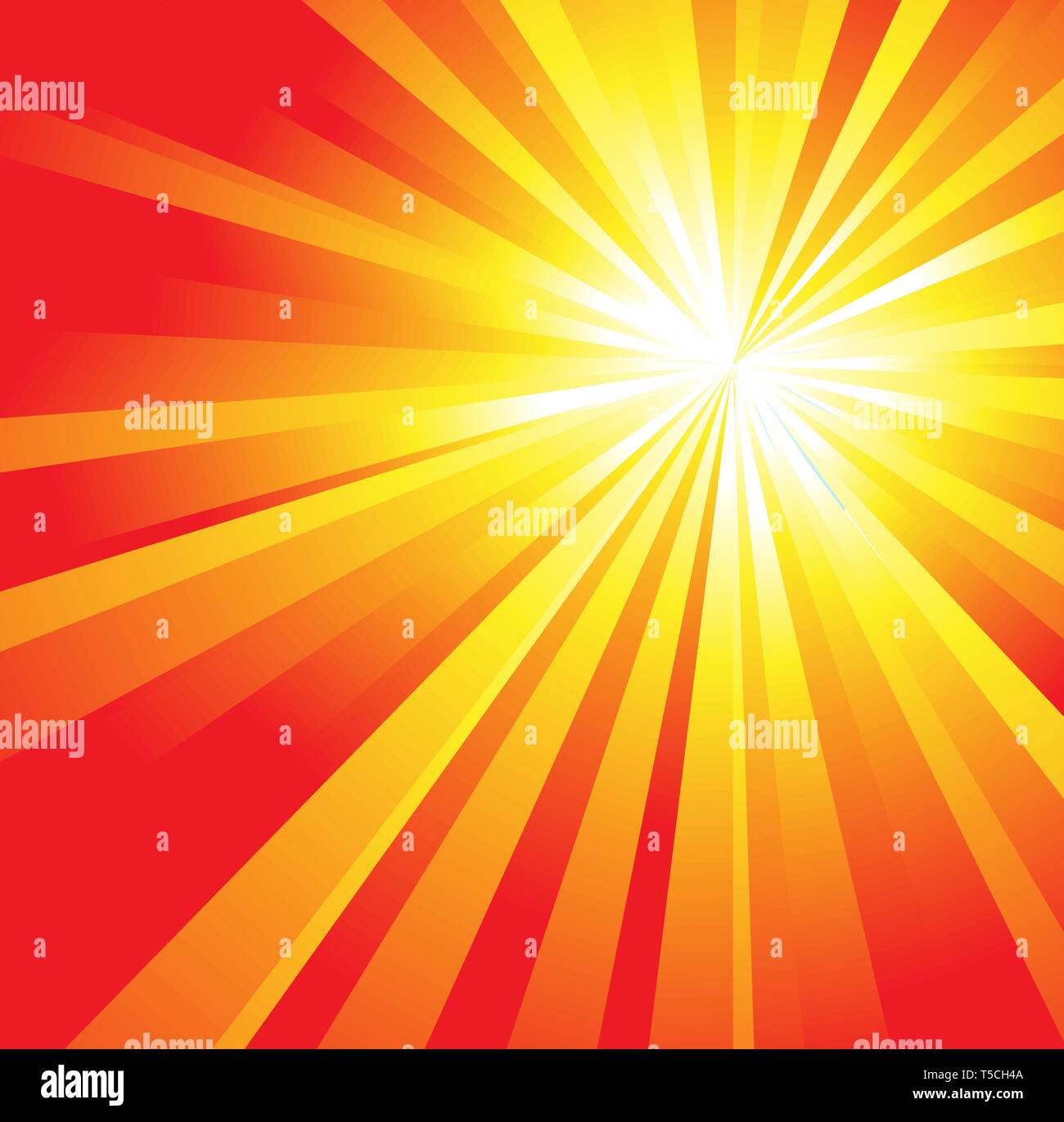 The hot summer sun - vector illustration Stock Vector Image & Art - Alamy