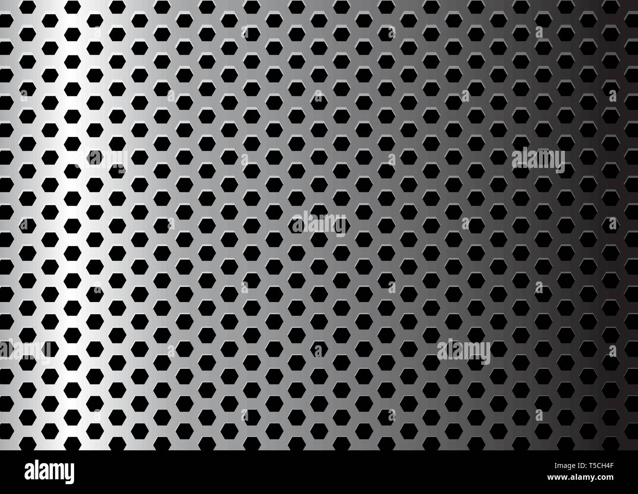 Metal texture / pattern with hexagon holes Stock Vector Image & Art - Alamy