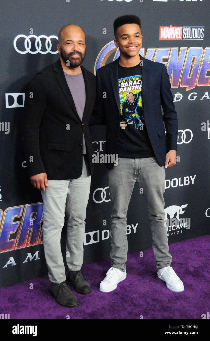 Los Angeles, California, USA 22nd April 2019 Actor Jeffrey Wright and ...