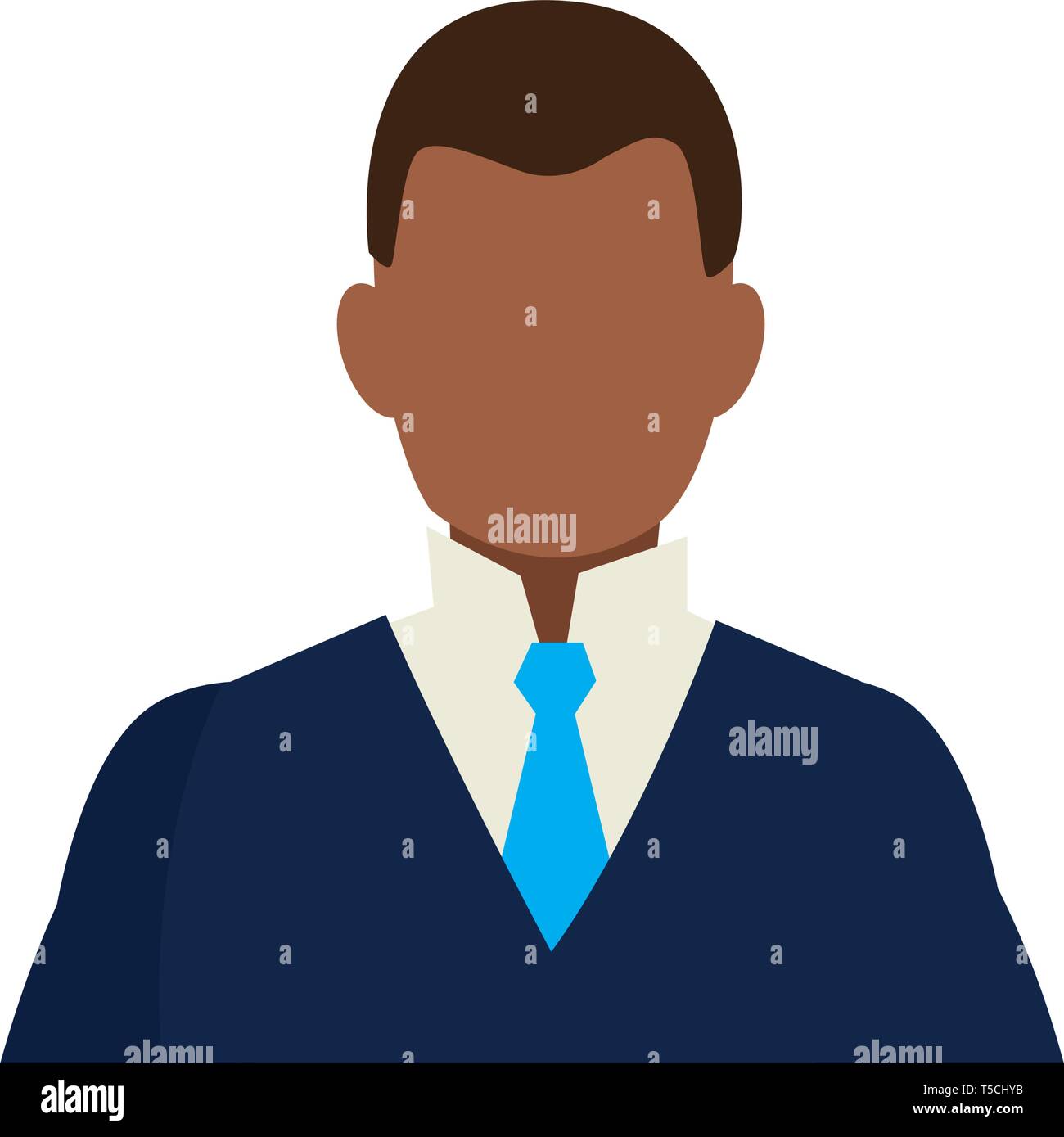 elegant black businessman avatar character vector illustration design ...
