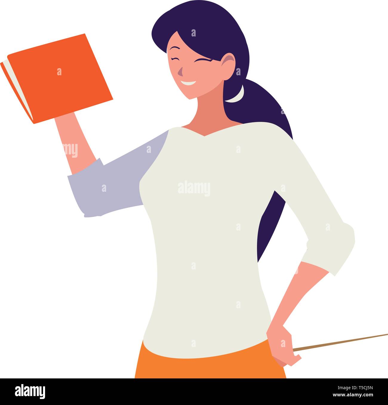 female teacher avatar character vector illustration design Stock Vector ...