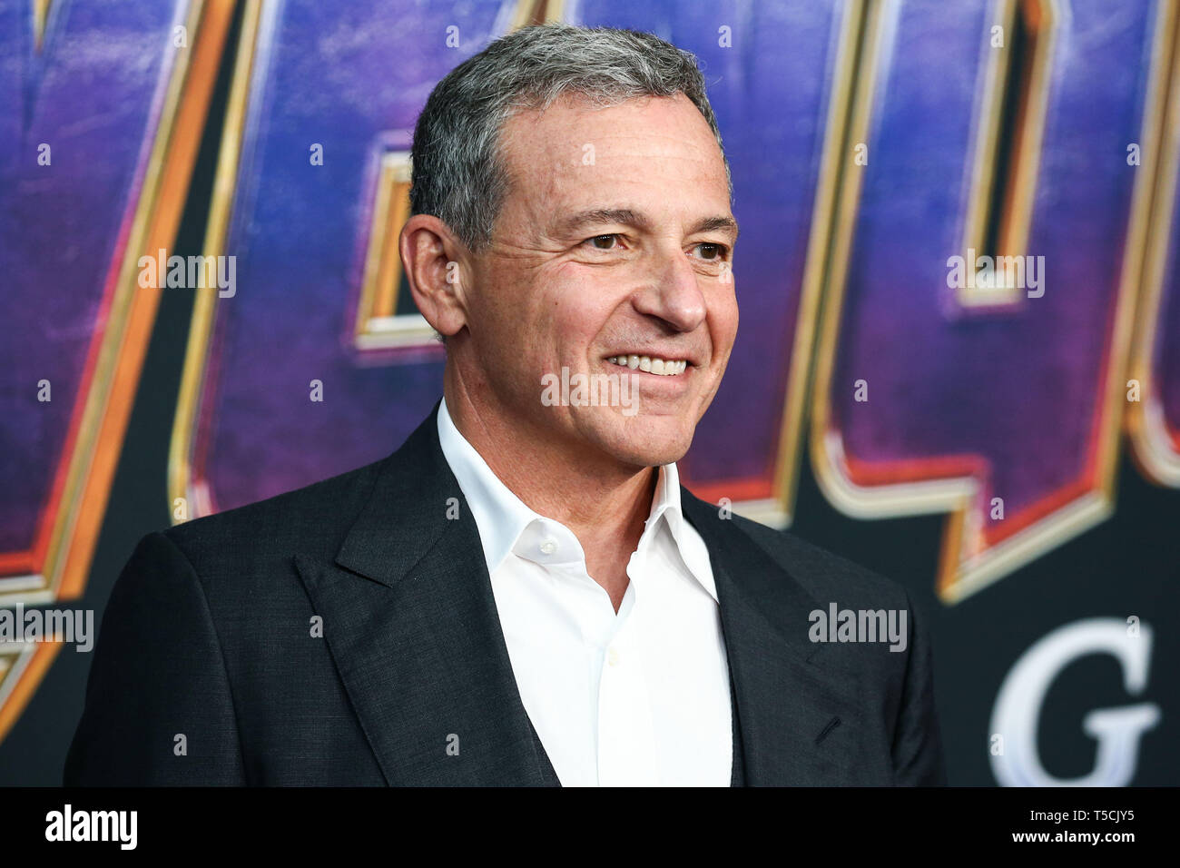 Robert iger attending world premiere avengers hi-res stock photography ...