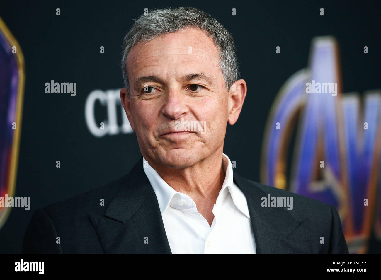 Robert iger attending world premiere avengers hi-res stock photography ...