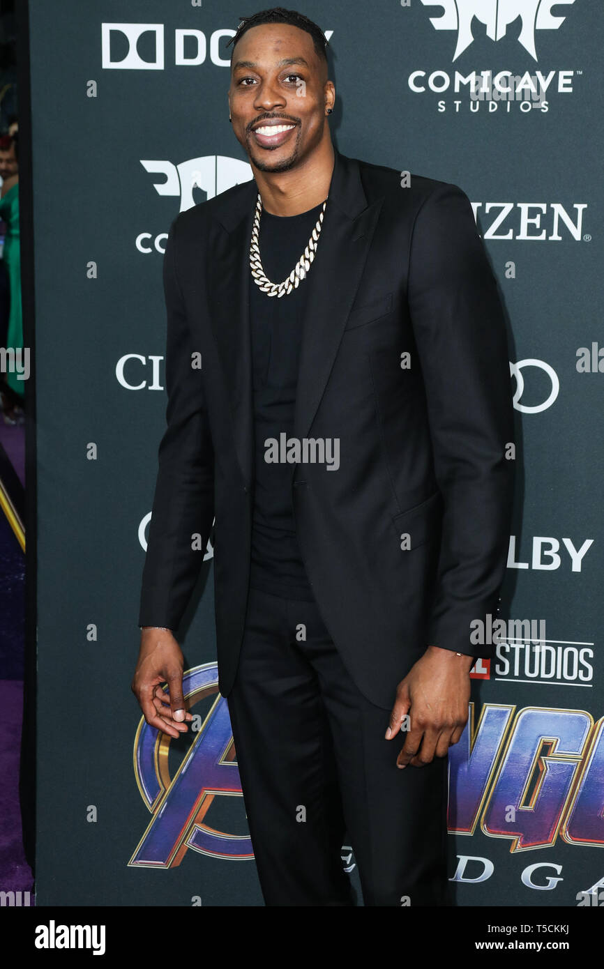 Dwight howard attending world premiere avengers hi-res stock ...