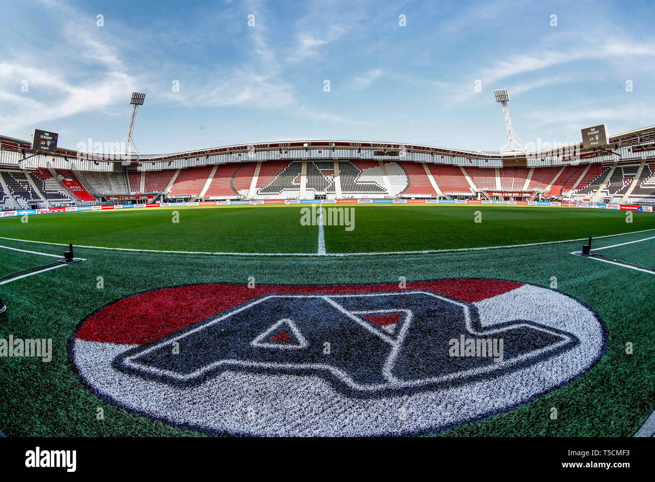 ALKMAAR , 23-04-2019 , AFAS Stadium , Dutch football , Eredivisie ...