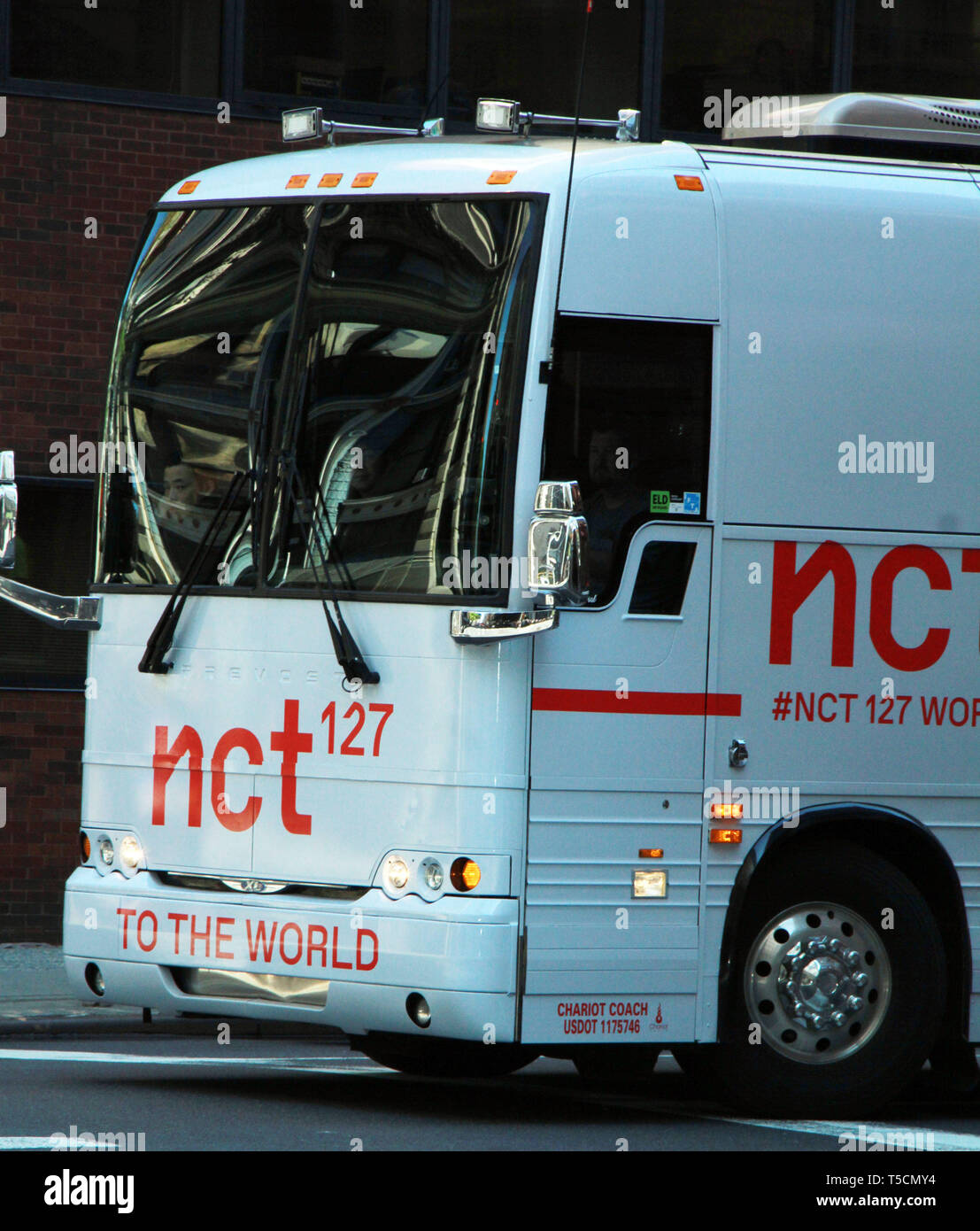 New York, NY, USA. 23rd Apr, 2019. K-Pop group, NCT 127 at Build Series ...