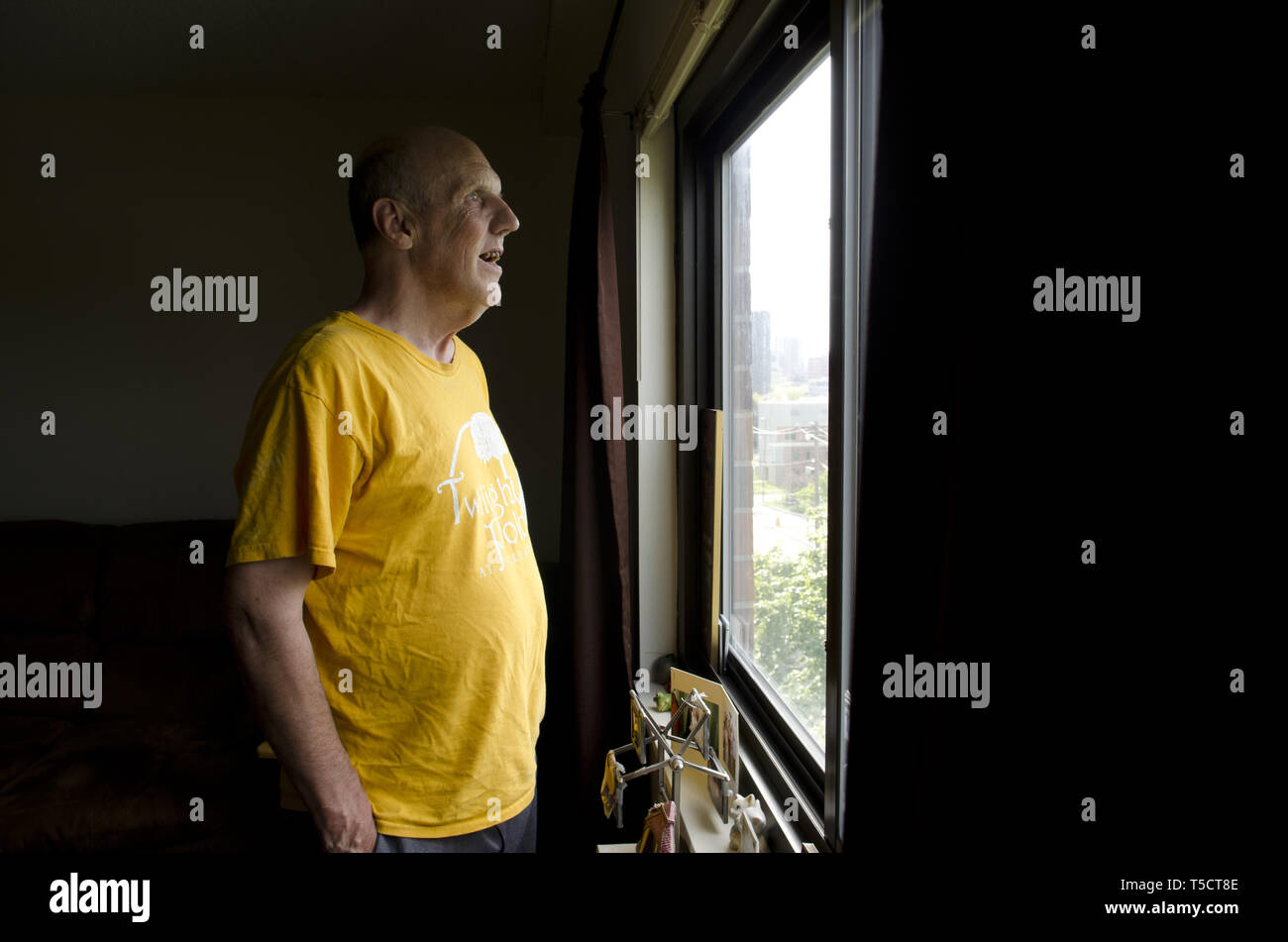 Syracuse, NY, USA. 21st May, 2011. Gary Nye, 68, lived for many years ...