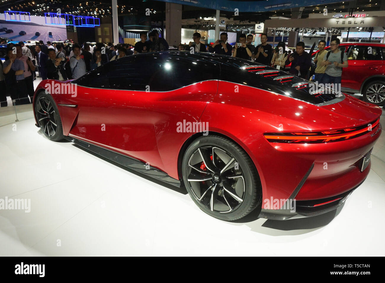 Shanghai, Shanghai, China. 24th Apr, 2019. Shanghai, CHINA-BYD unveiled ...