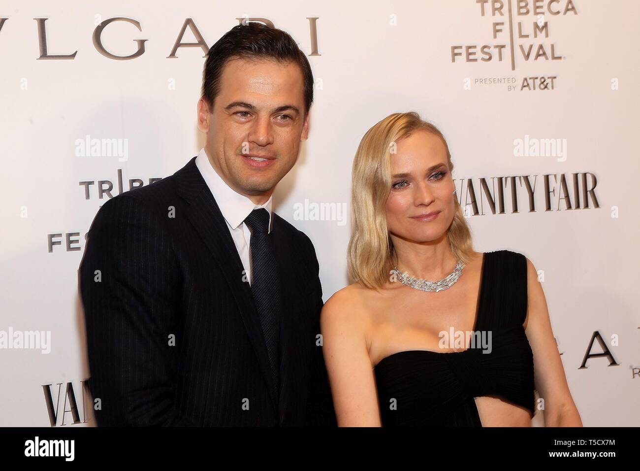 New York, NY, USA. 23rd Apr, 2019. Daniel Paltridge, Diane Kruger at ...