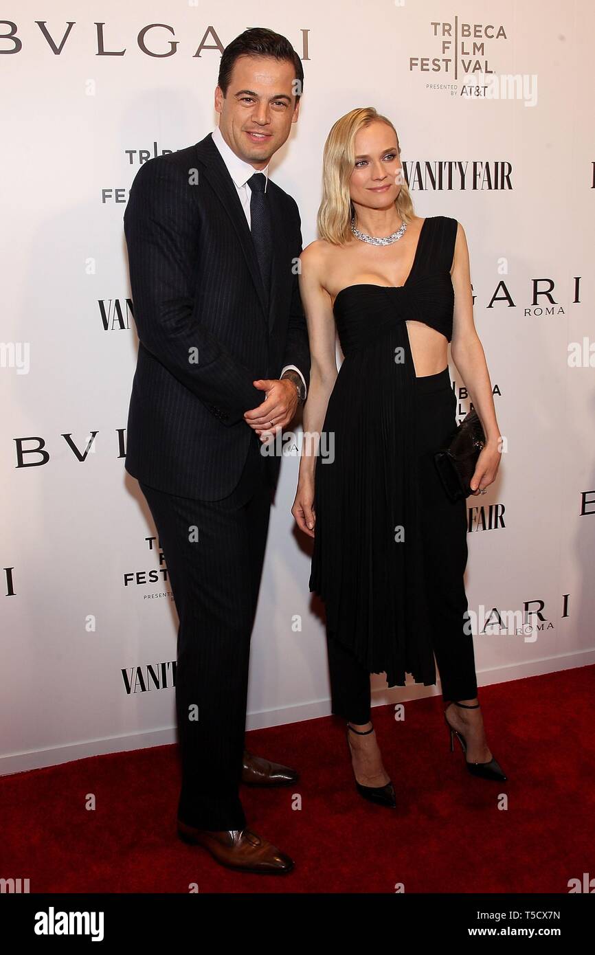 New York, NY, USA. 23rd Apr, 2019. Daniel Paltridge, Diane Kruger at ...
