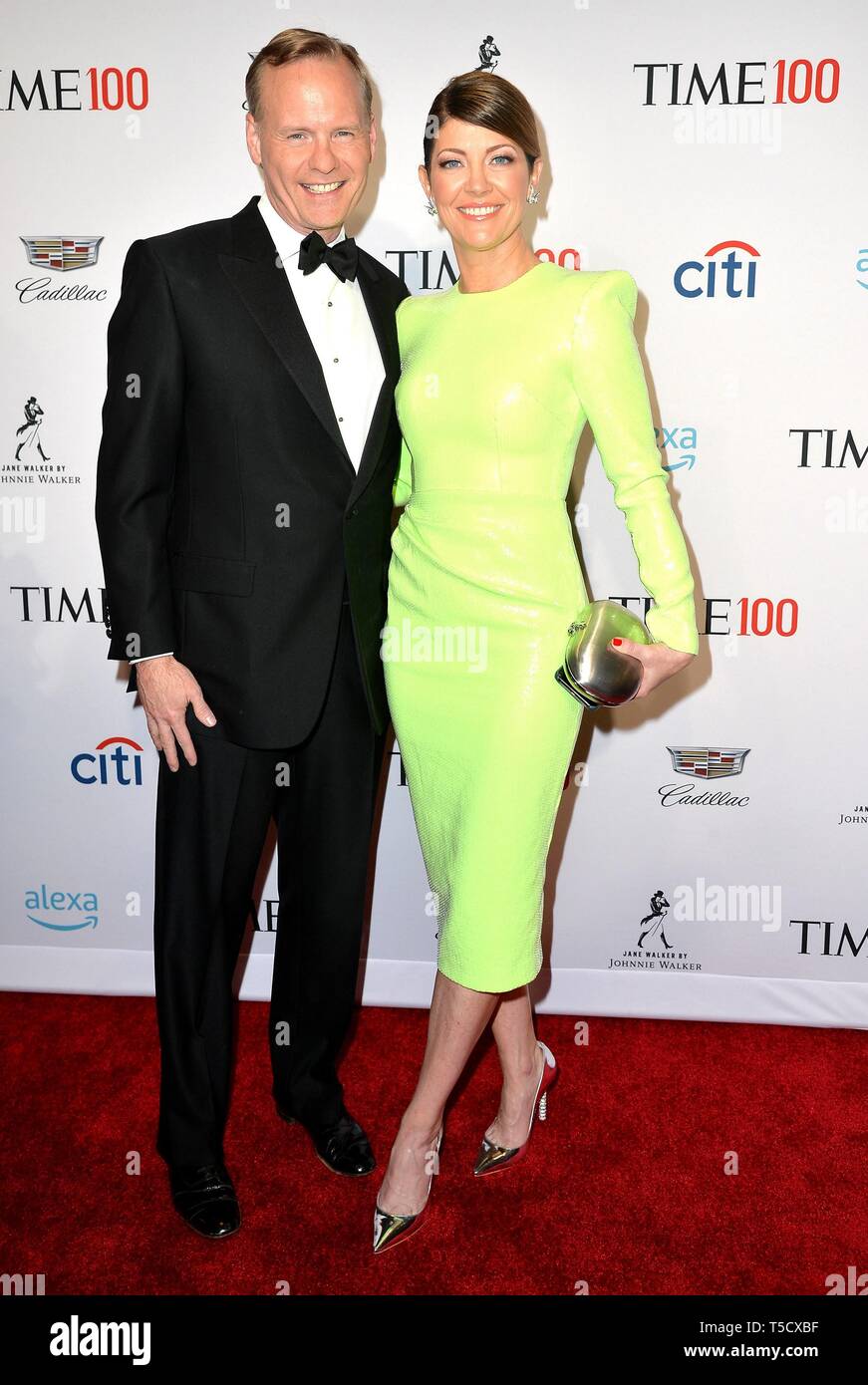 New York, NY, USA. 23rd Apr, 2019. John Dickerson, Norah O'Donnell at ...