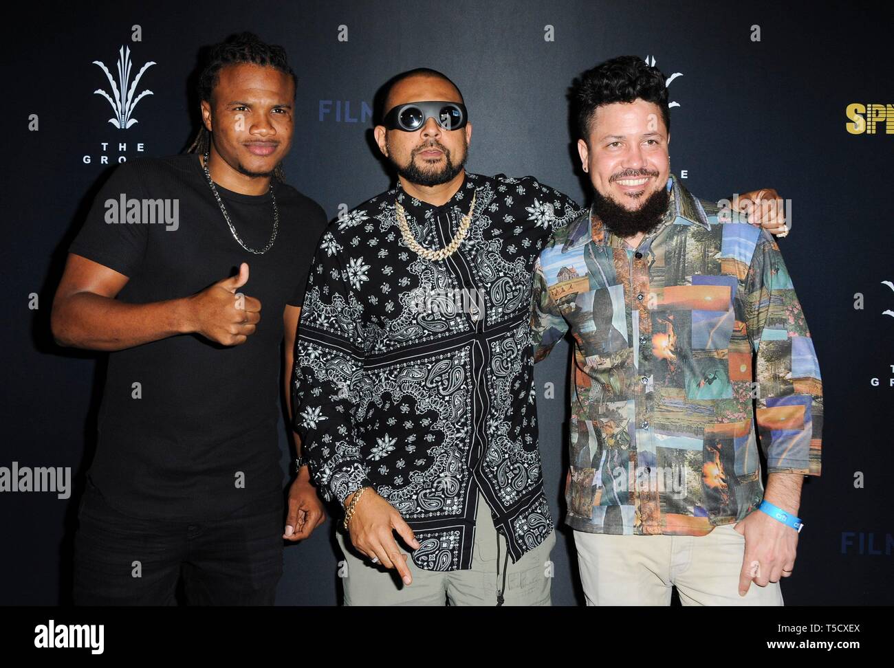 Los Angeles, CA, USA. 23rd Apr, 2019. Dale Elliot, Sean Paul, Storm ...