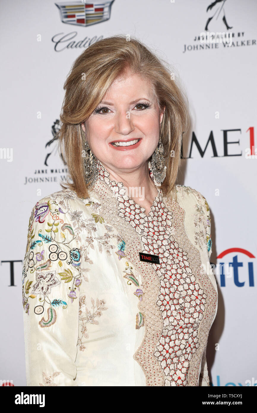 New York, USA. 23rd Apr, 2019. NEW YORK, NEW YORK - APRIL 23: Arianna ...