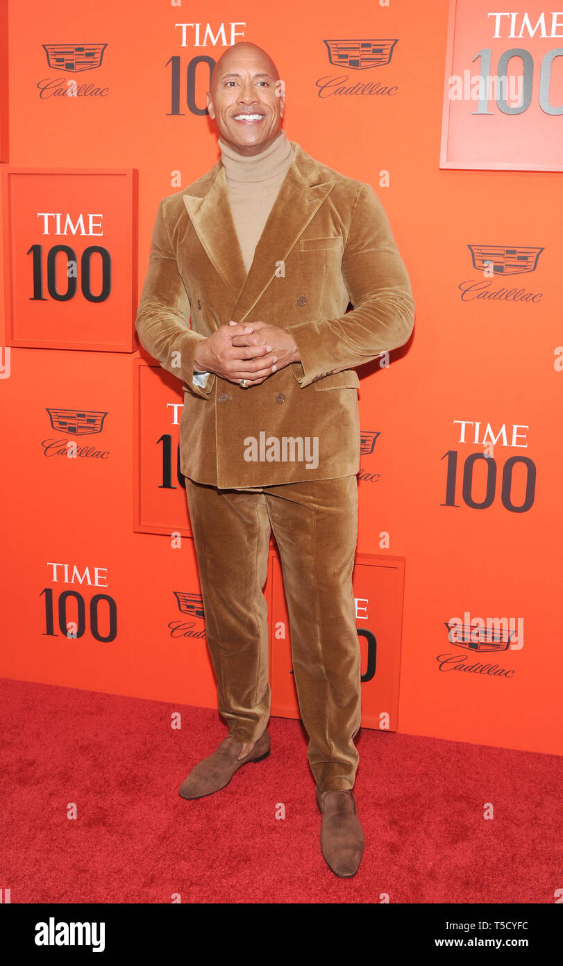 New York, NY, USA. 23rd Apr, 2019. Dwayne "The Rock" Johnson attends ...