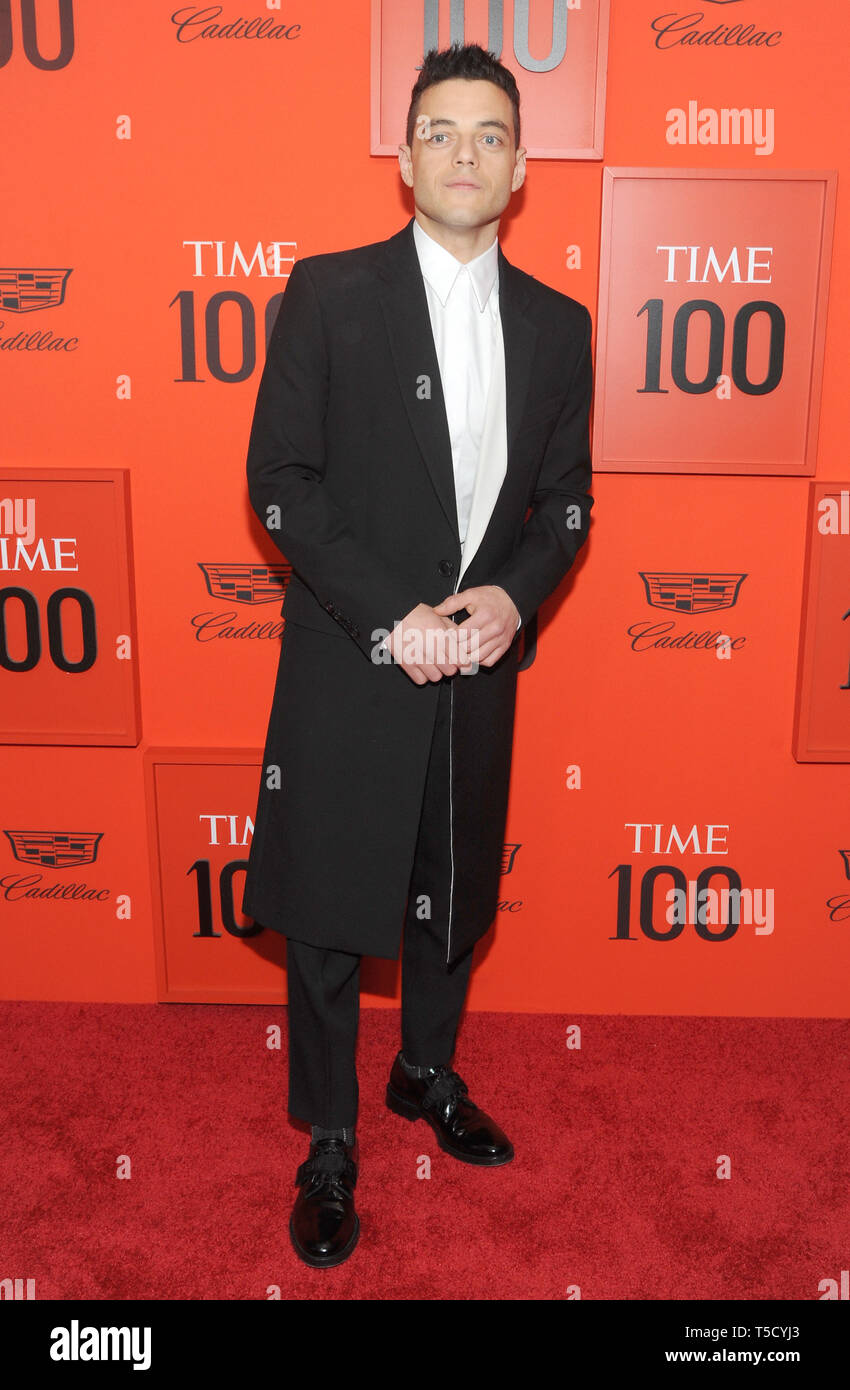 New York, NY, USA. 23rd Apr, 2019. Rami Malek attends the 2019 Time 100 ...