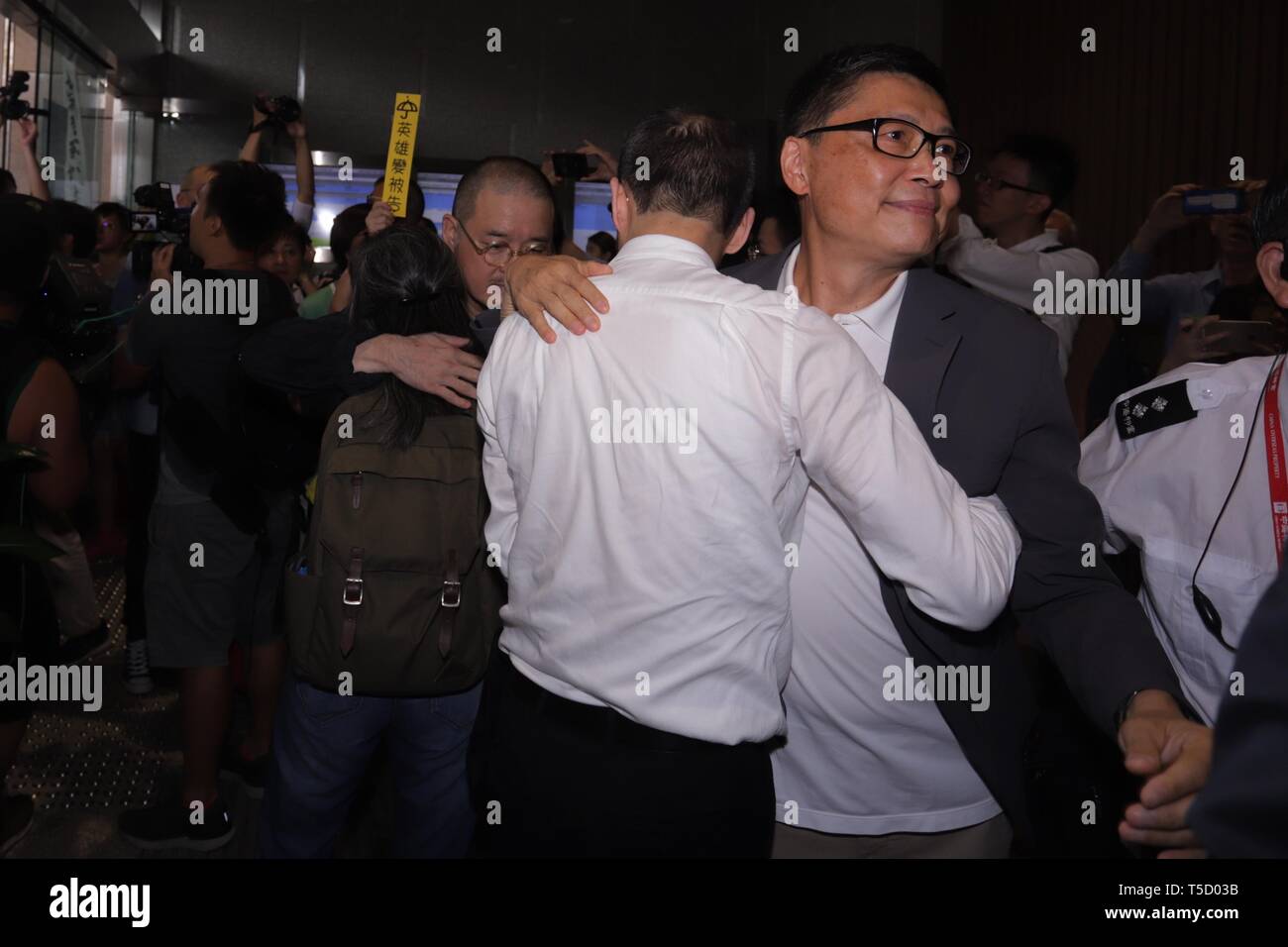 Hong Kong, CHINA. 24th Apr, 2019. One of the THREE KEY PERSON and the ...