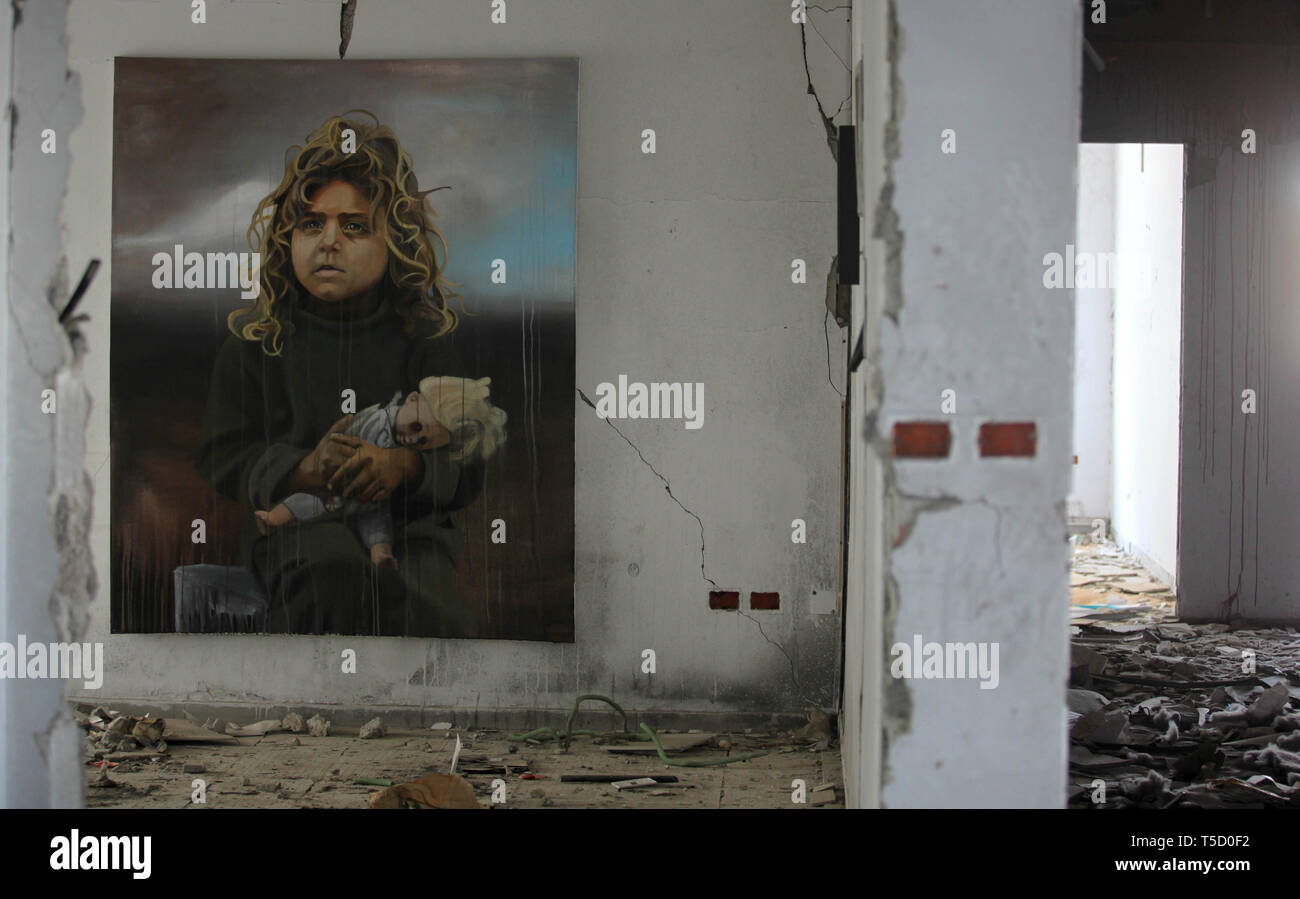 Gaza City, Gaza Strip, Palestinian Territory. 24th Apr, 2019. The ...