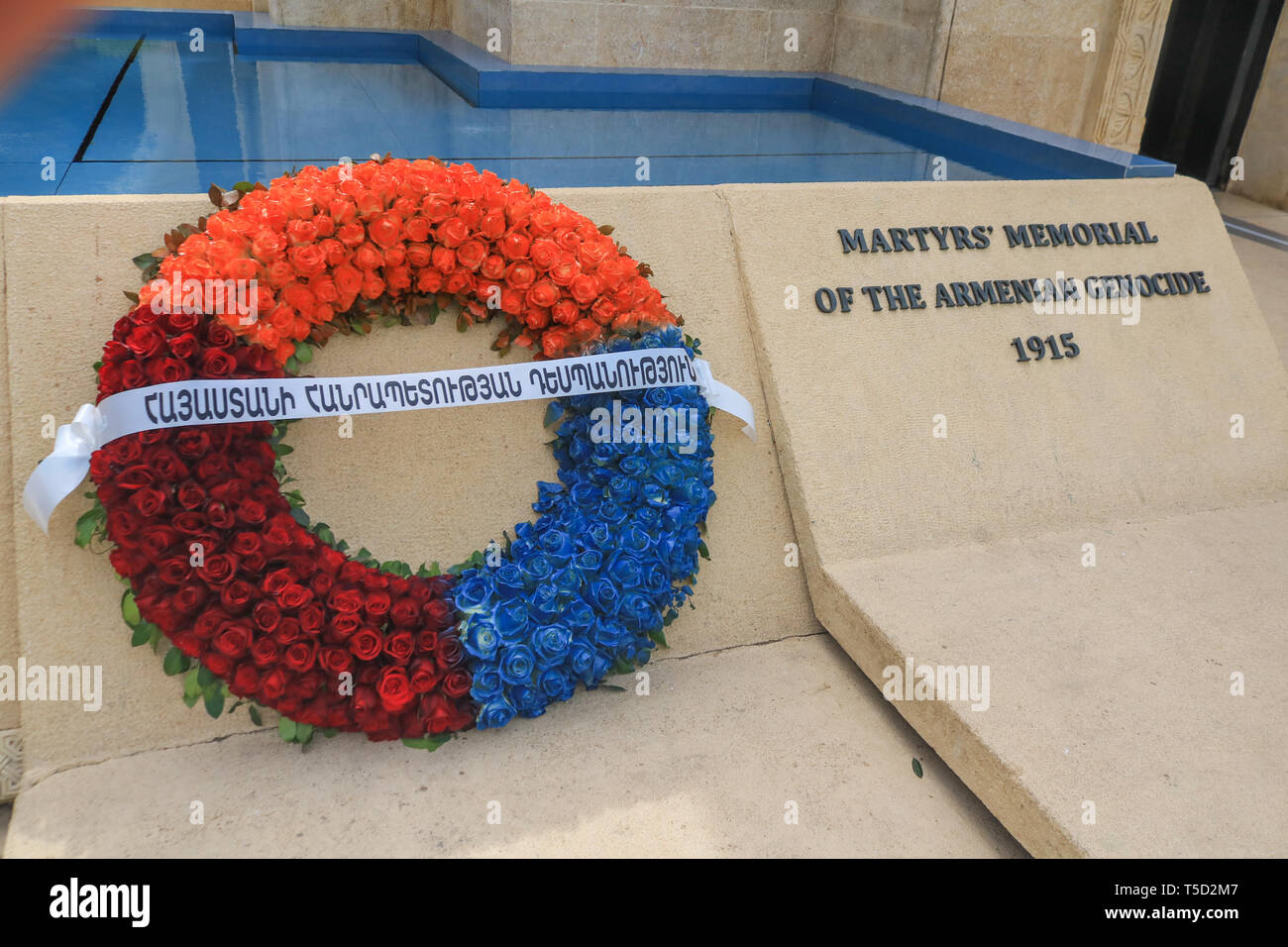 Beirut Lebanon, 24th April 2019. Lebanese Armenians in Beirut mark the ...