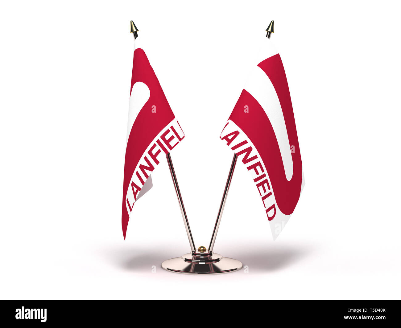 Indiana Plainfield Flag (Flags Isolated with clipping path Stock Photo - Alamy