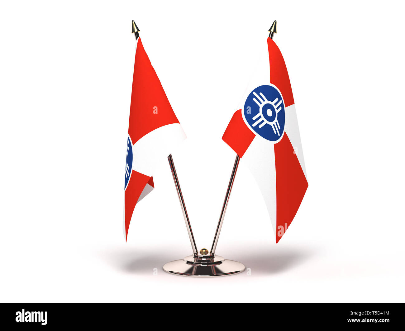 Kansas Wichita Flag (Flags Isolated with clipping path Stock Photo - Alamy